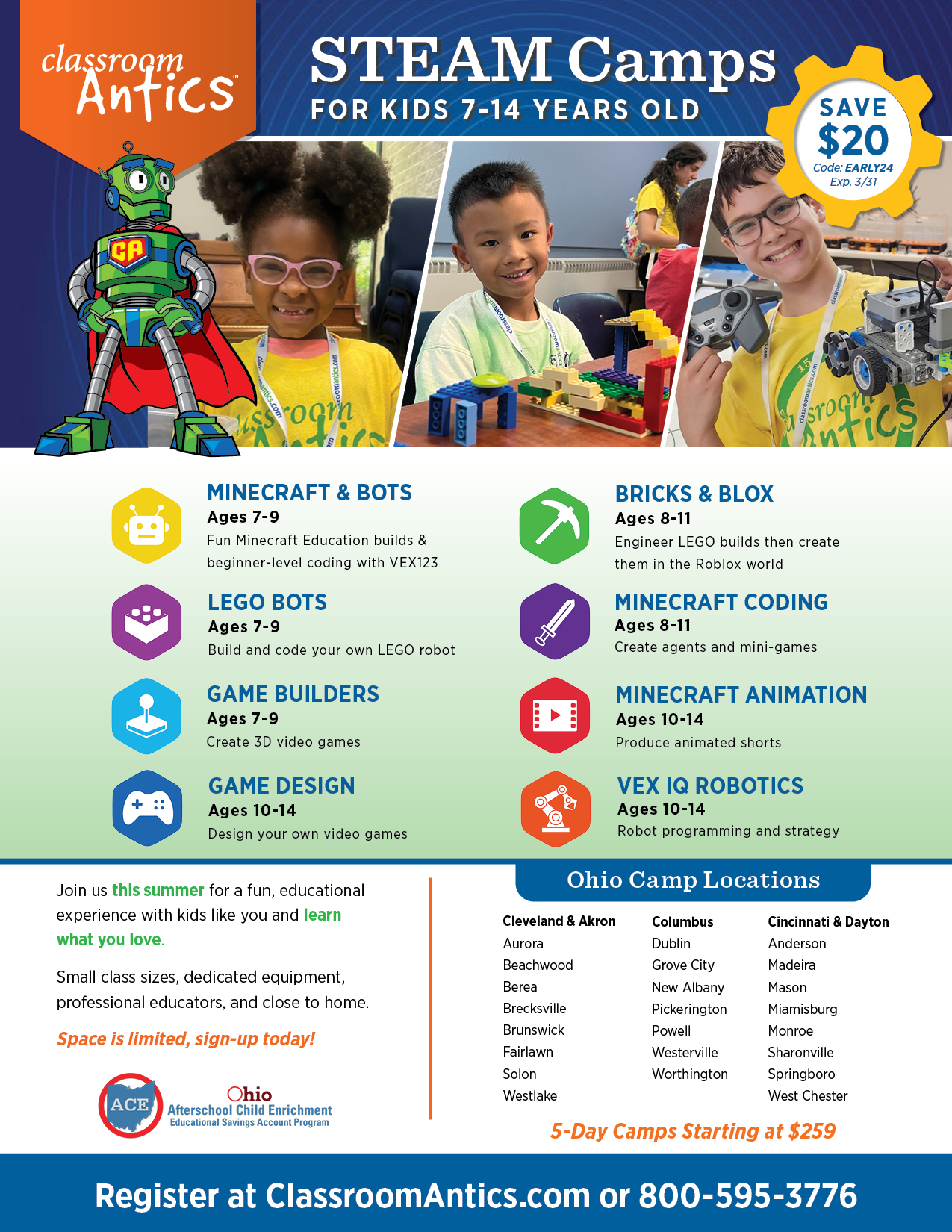 2024 Camp Flyer - Classroom Antics